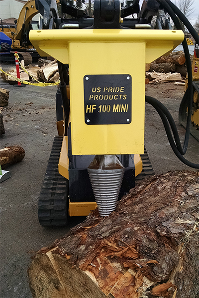 HF 100 Mini Log Splitter - Cone Screw Splitter - U.S. Pride Products
